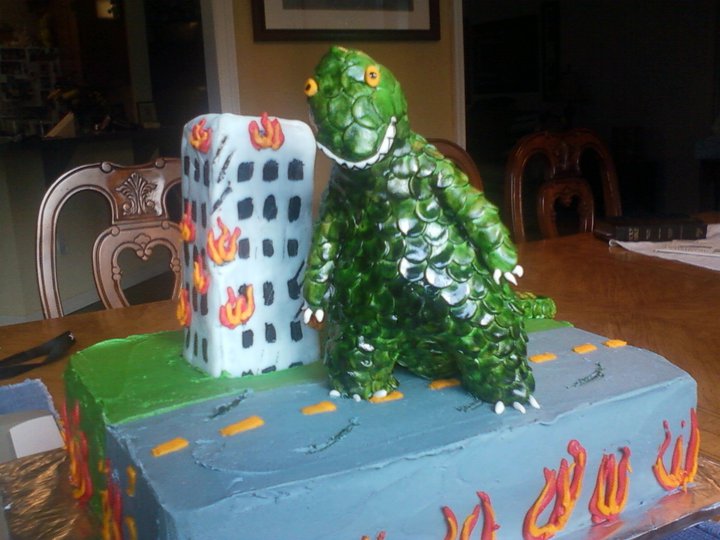 Godzilla Cake | mostlyabout Food